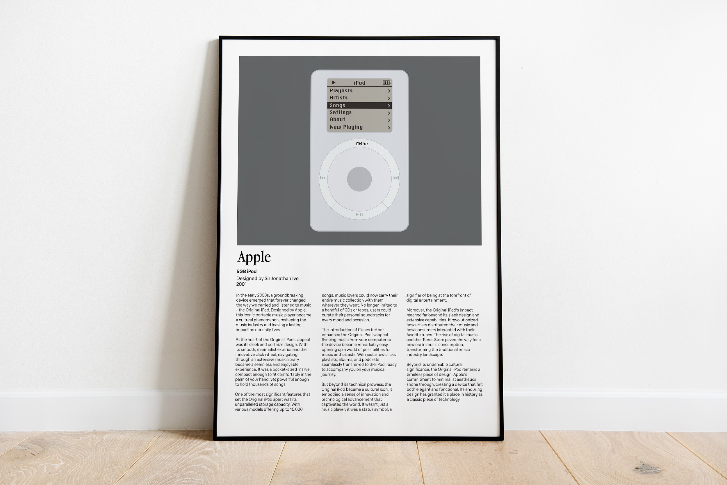 Apple Ipod Original Design Poster, Braun Print, Braun Wall Art, Dieter ...