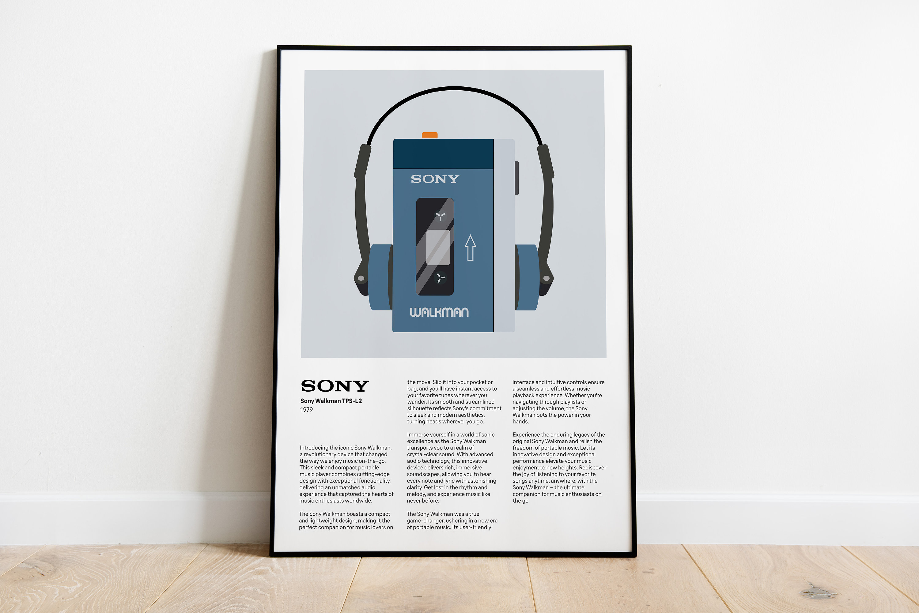 Sony Walkman TPS-L2 Poster, Braun Print, Braun Wall Art, Dieter Rams ...