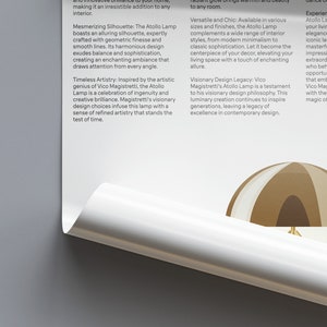 Oluce Atollo Lamp Iconic Design Poster, Braun Print, Braun Wall Art ...