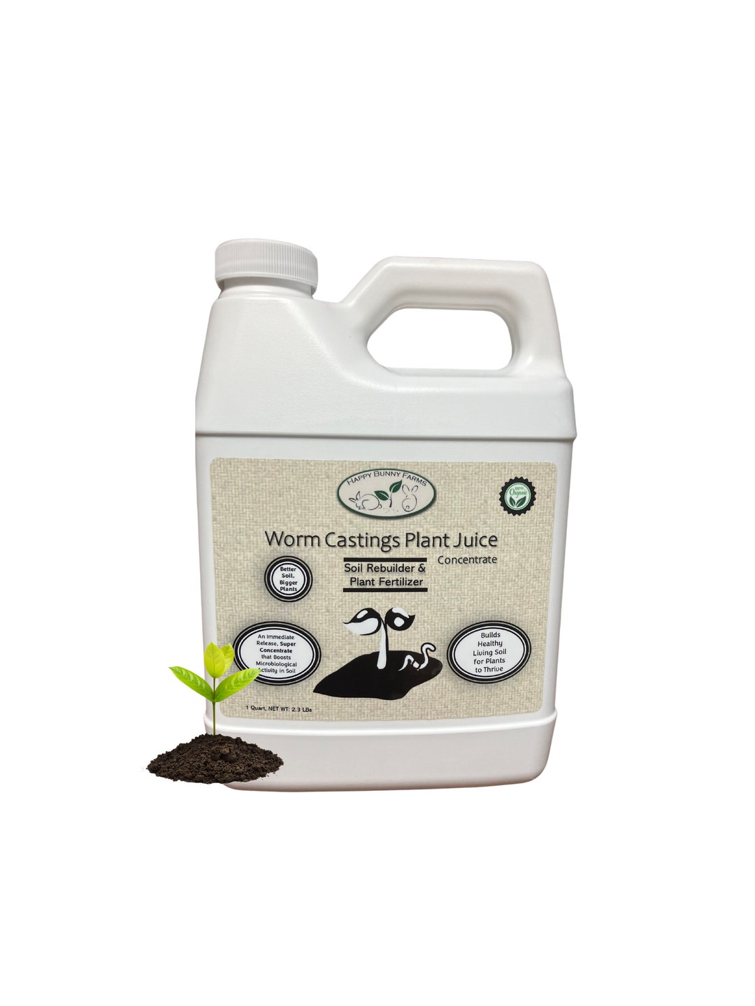 Worm Tea Super Concentrate With Added Kelp and Feather Meals and Humic ...