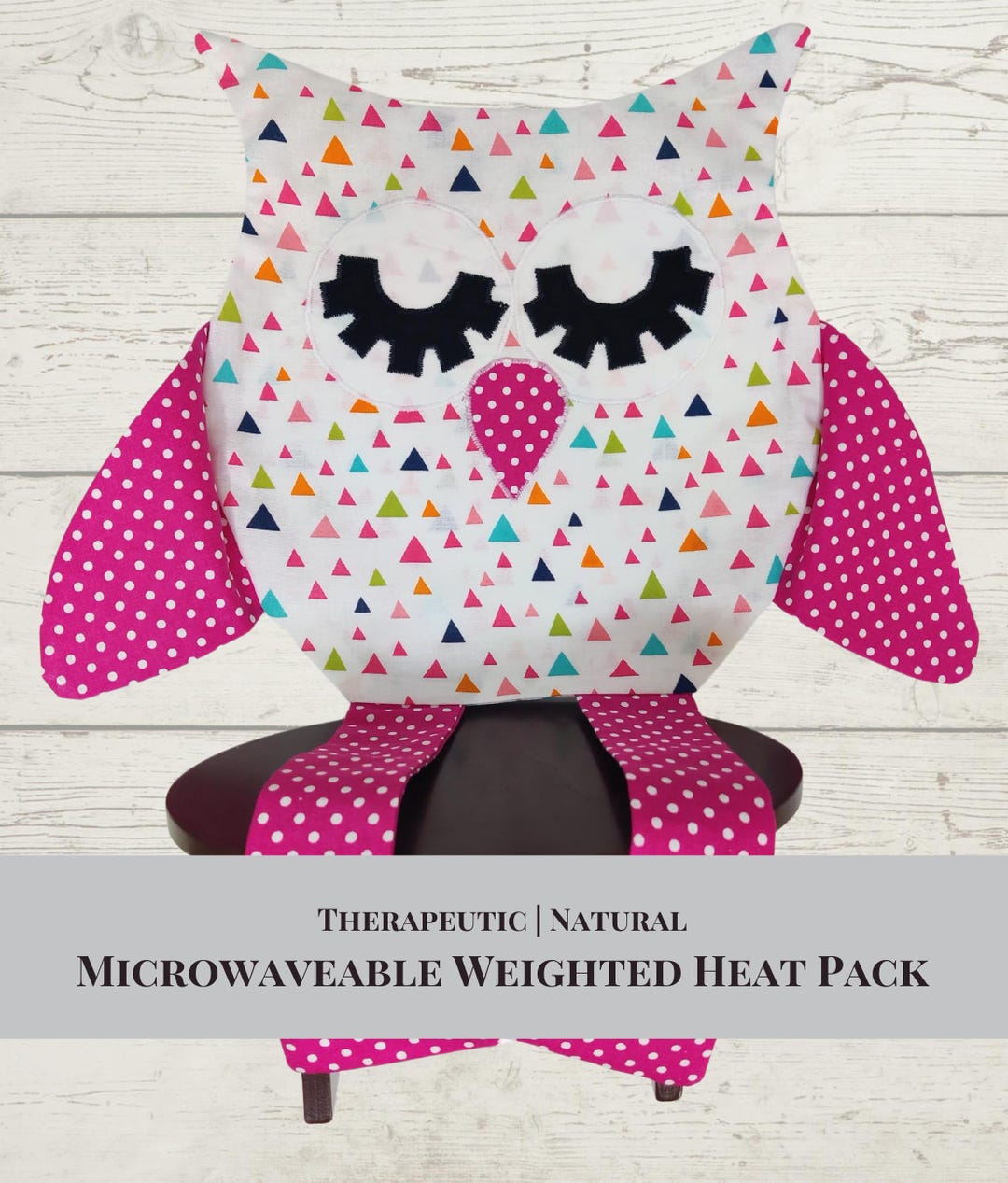 Owl | Microwaveable Rice Bag | Heat Pad | Weighted | Stuffed Animal ...