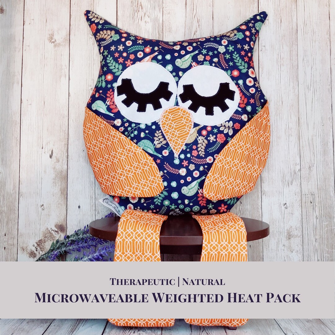 Owl | Microwaveable Rice Bag | Heat Pad | Weighted | Stuffed Animals ...