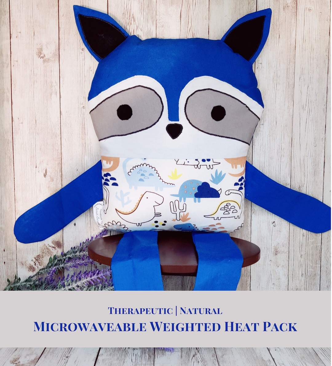 Raccoon | Microwaveable Rice Bag | Heat Pad | Weighted | Stuffed ...