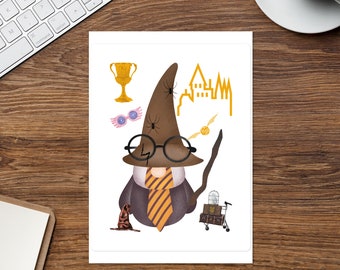 Wizard Sticker Sheet, Wizard Stickers, Planner Stickers, Bullet Journal ...