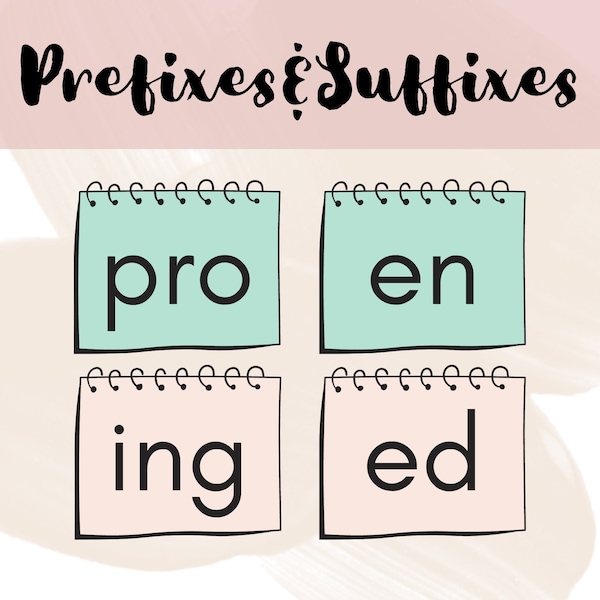 Suffixes Anchor Chart - Etsy