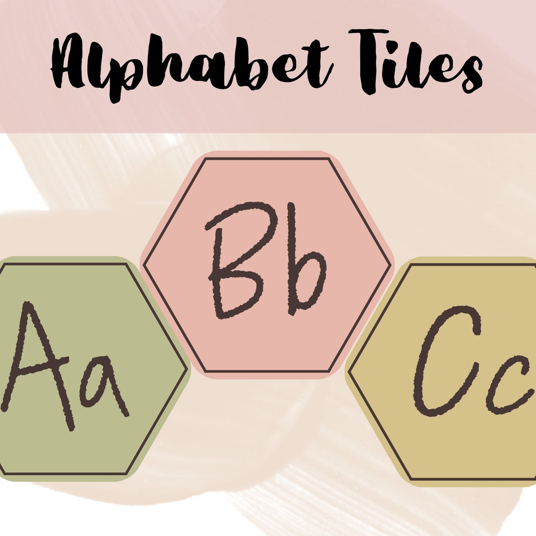 Alphabet Wall Tiles - Etsy