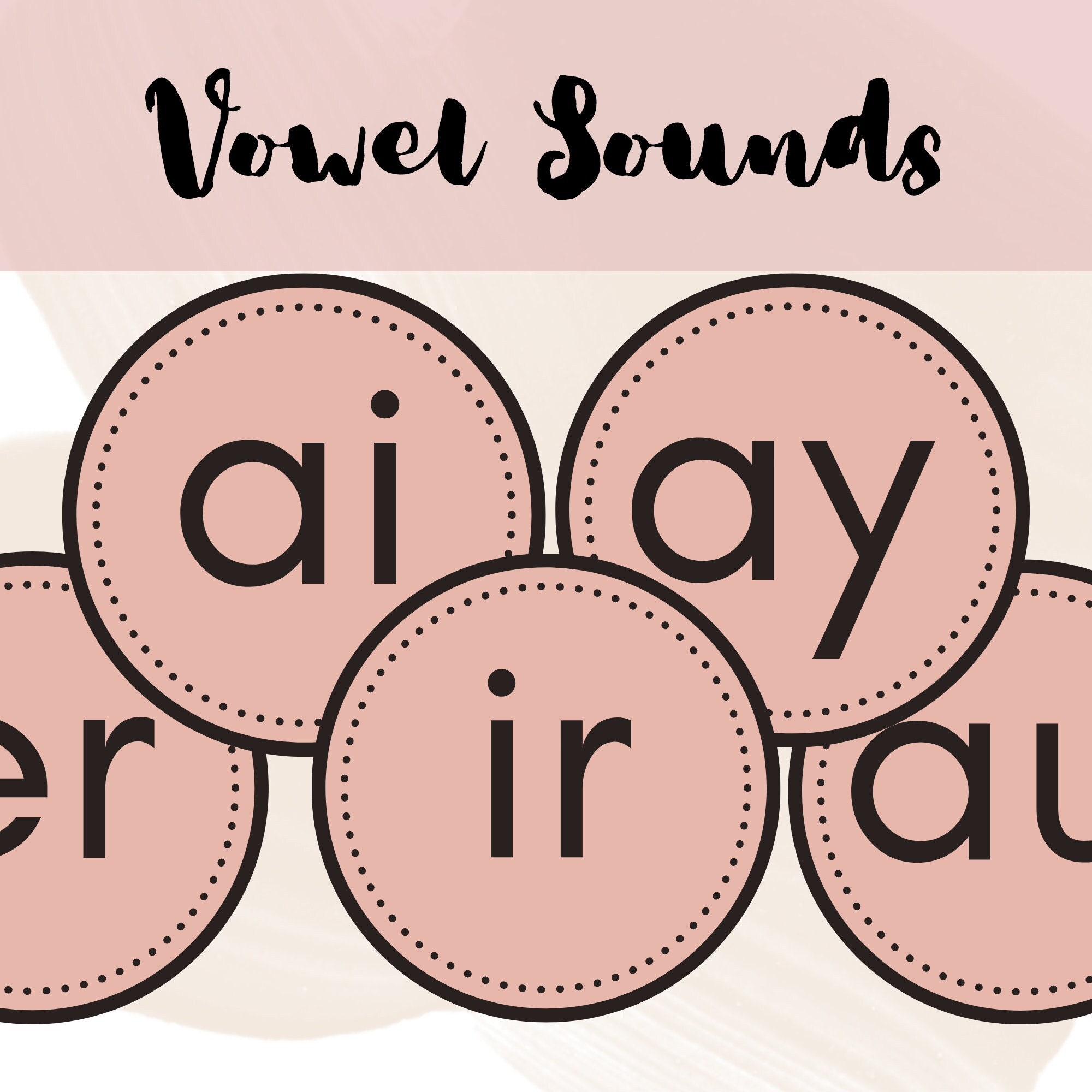 Vowel Sounds Wall and Flashcards - Etsy