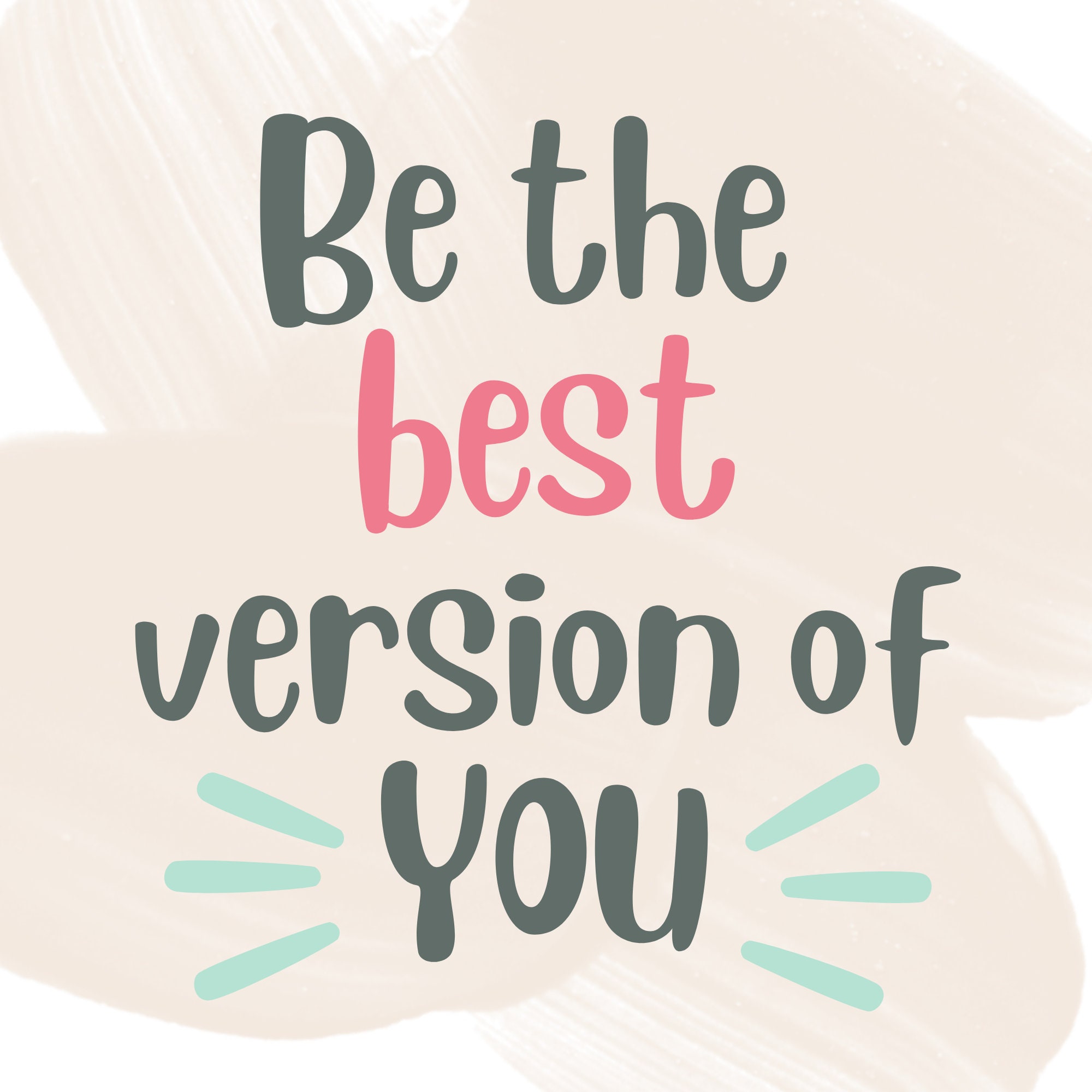 Bulletin Board Quote Printable Be the Best Version of YOU - Etsy