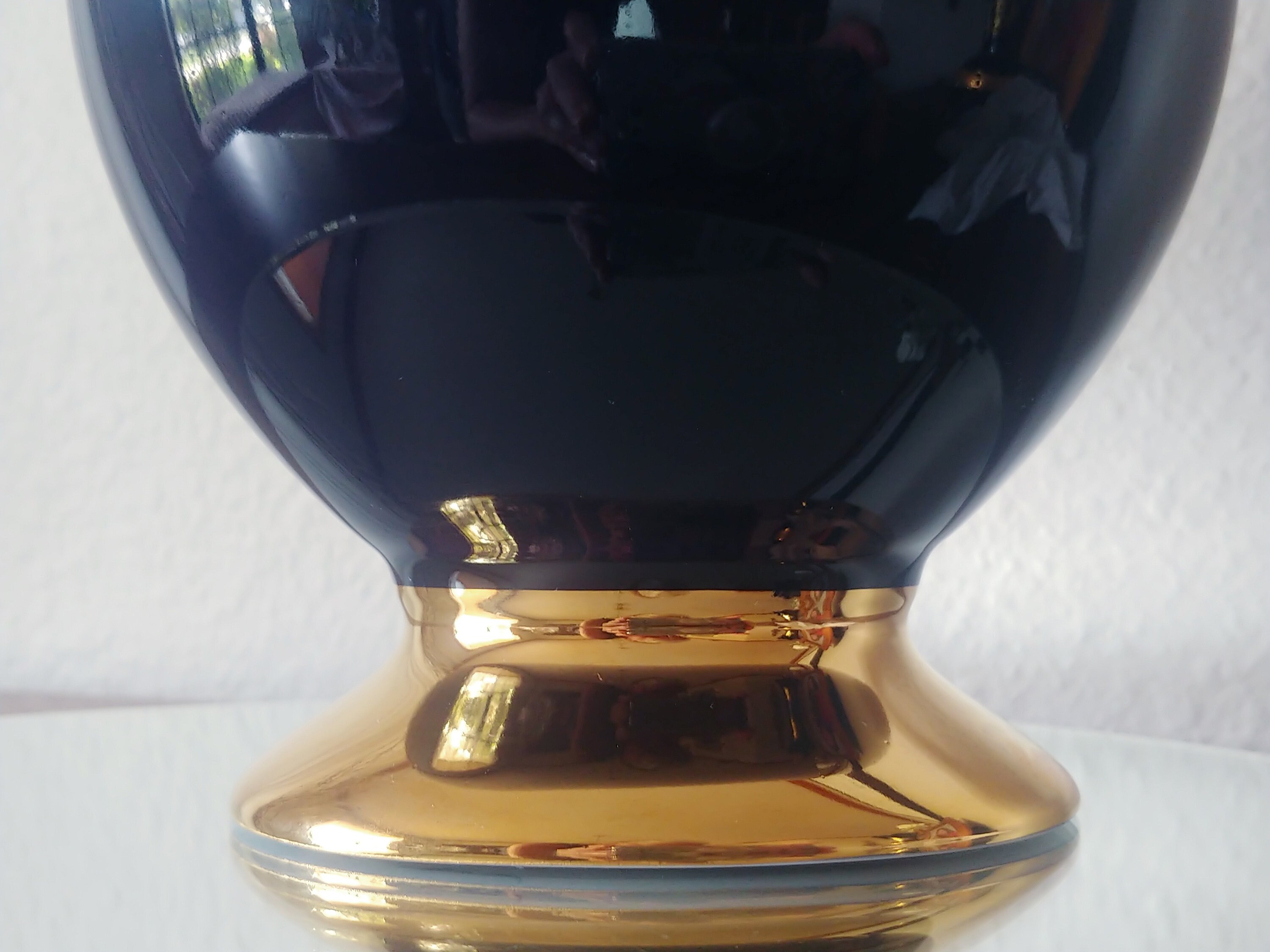 Limoges Castel Cobalt Vase, 22K Gold, France, Beautiful Cobalt Blue - Etsy