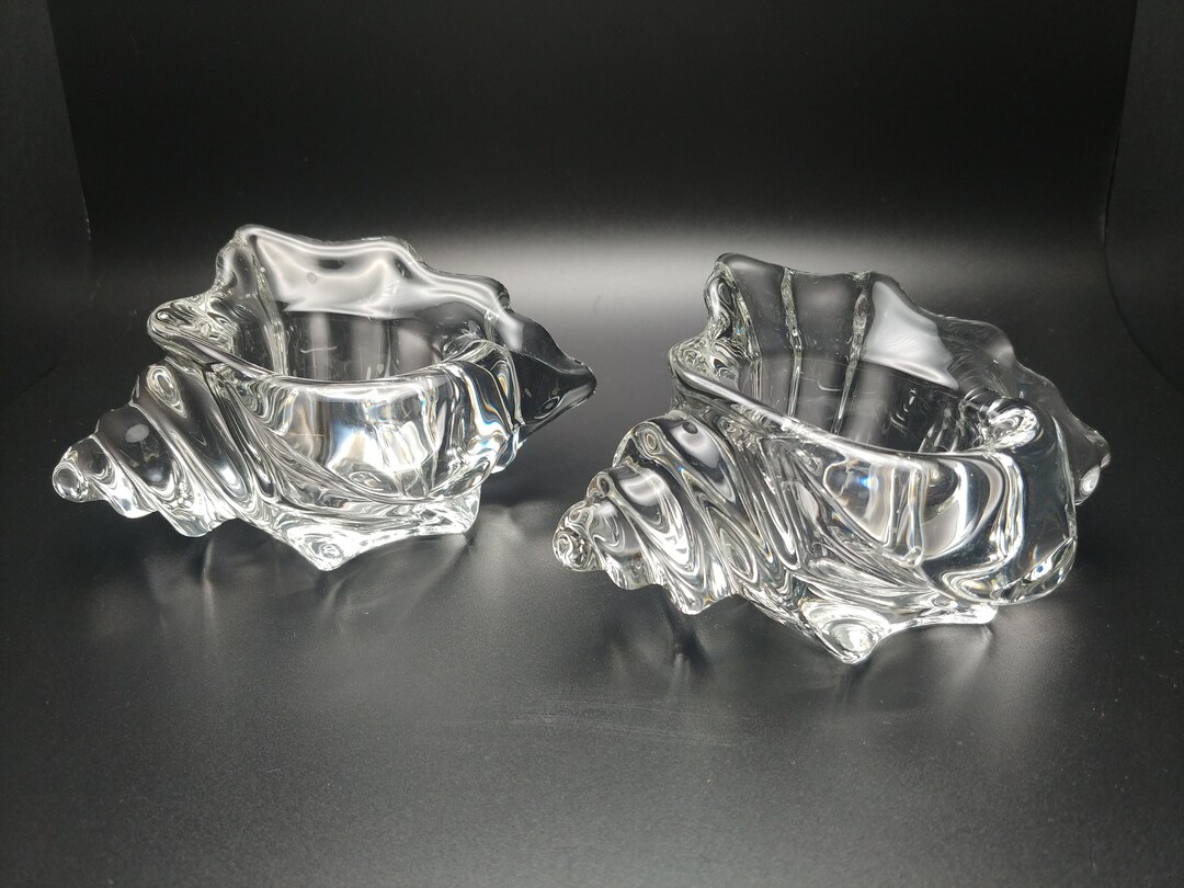 Glass Avon Seashell Votive Candle Holders, Set of 2 - Etsy