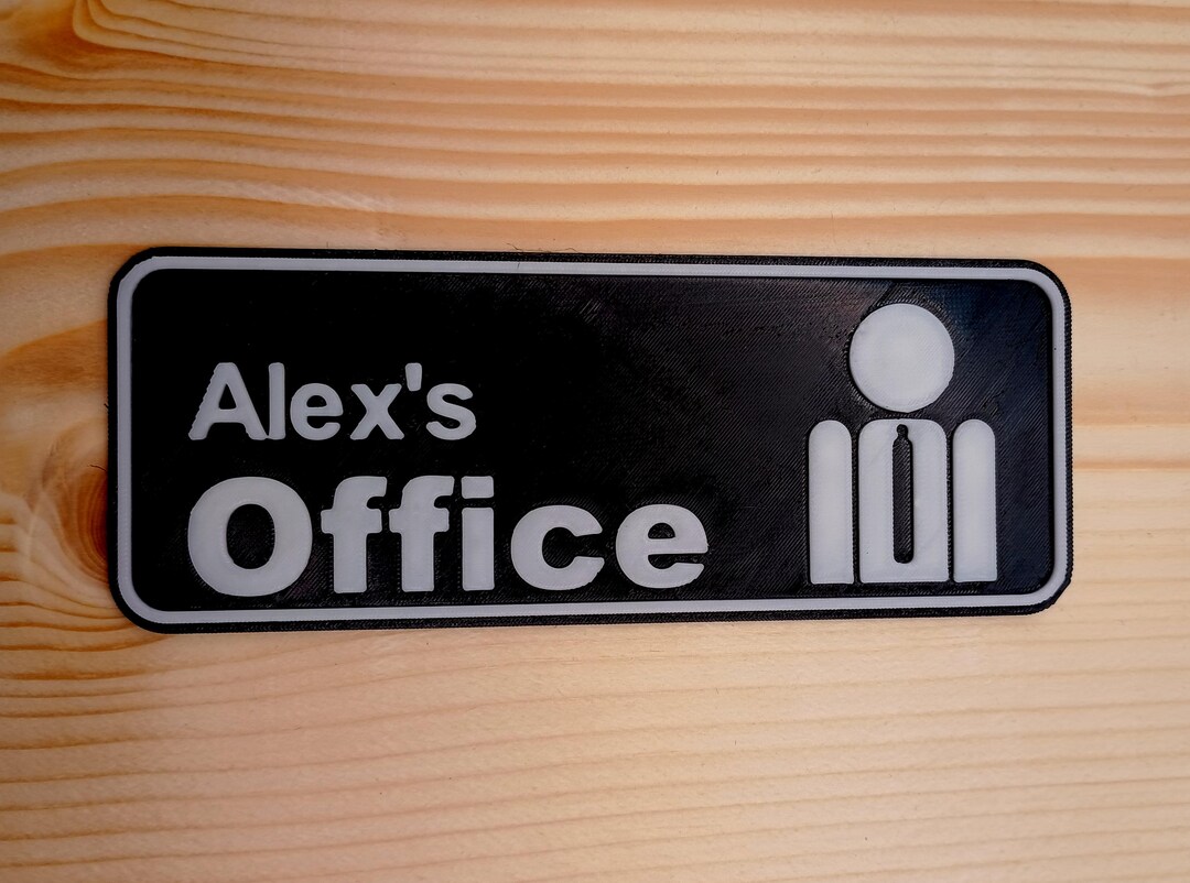 The Office Personalised Sign, Custom Plaque for Your Room - Etsy