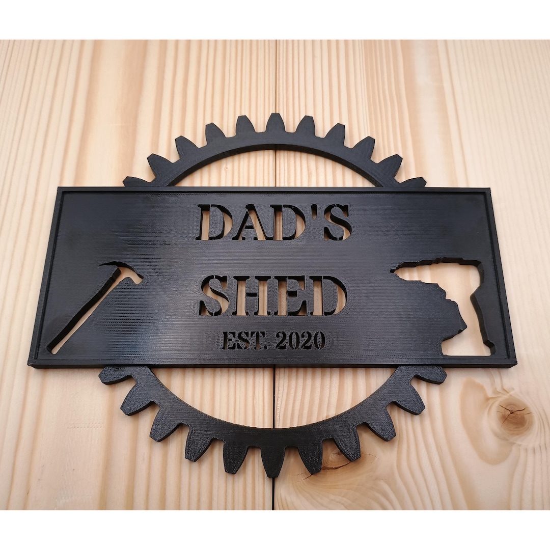 Personalised Dad's Birthday Gift, Dads Shed Sign, Pops Shed Plaque ...