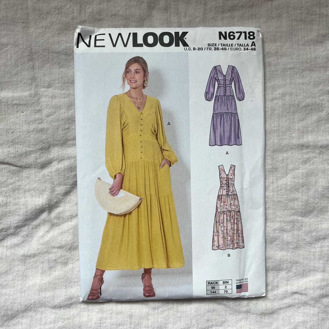 New Look 6718 - Misses' Dress Sewing Pattern - Etsy