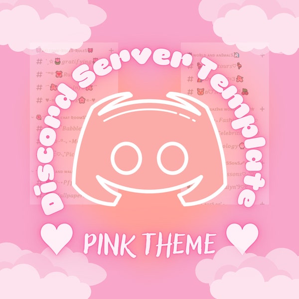 Pink Discord Template - Etsy