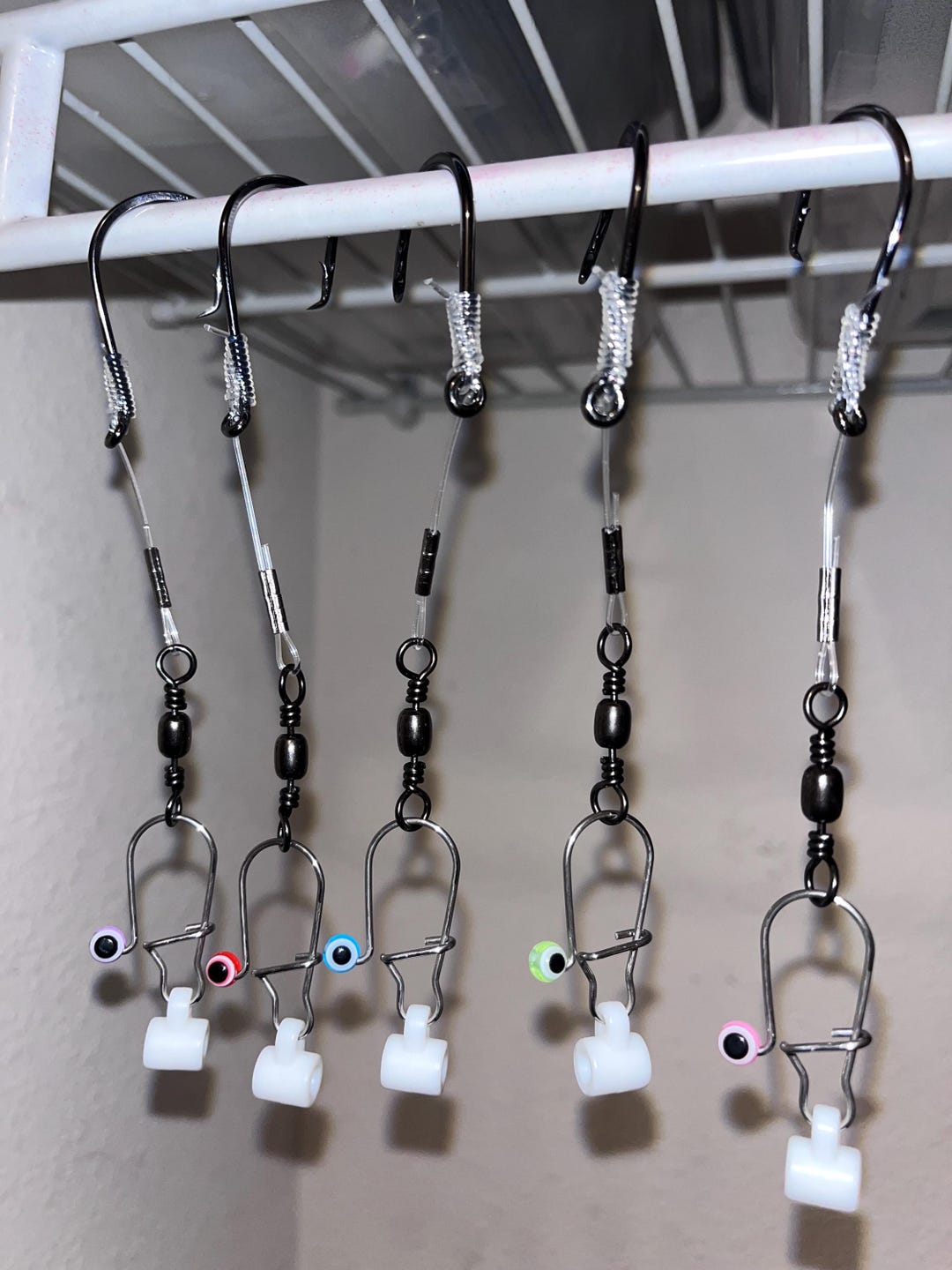 Hatteras/fish Finder Red/black Drum Fishing Rigs 100LB Sufix Mono ...