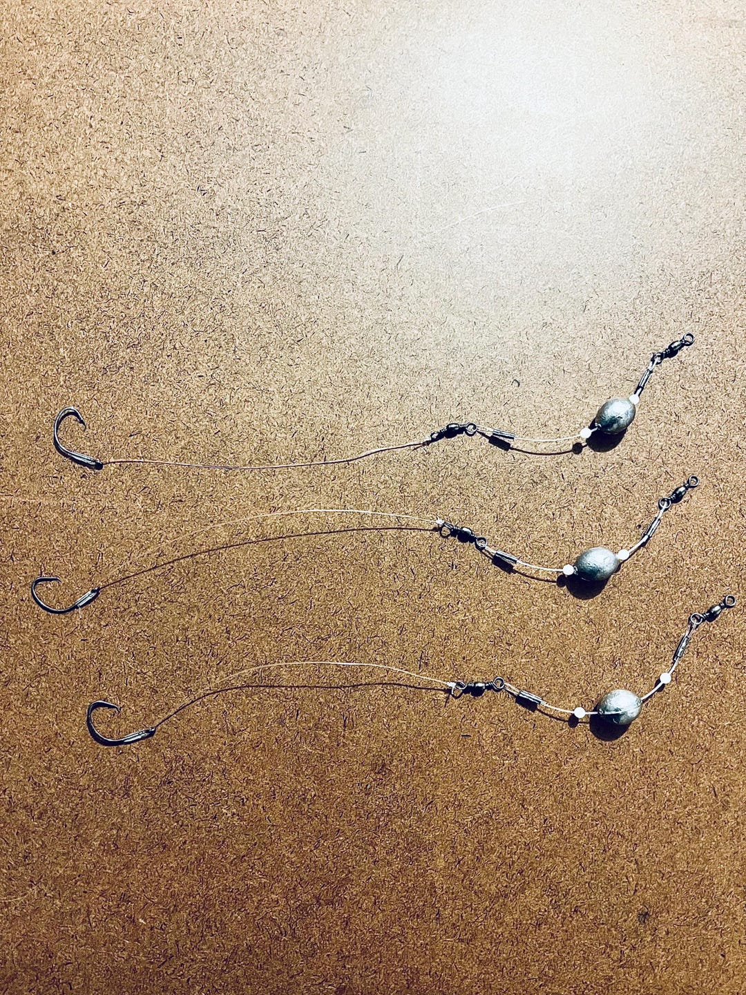 Modified Sheepshead Rigs (3-pack) – 30lb Trilene Mono, 1oz Egg Weight ...