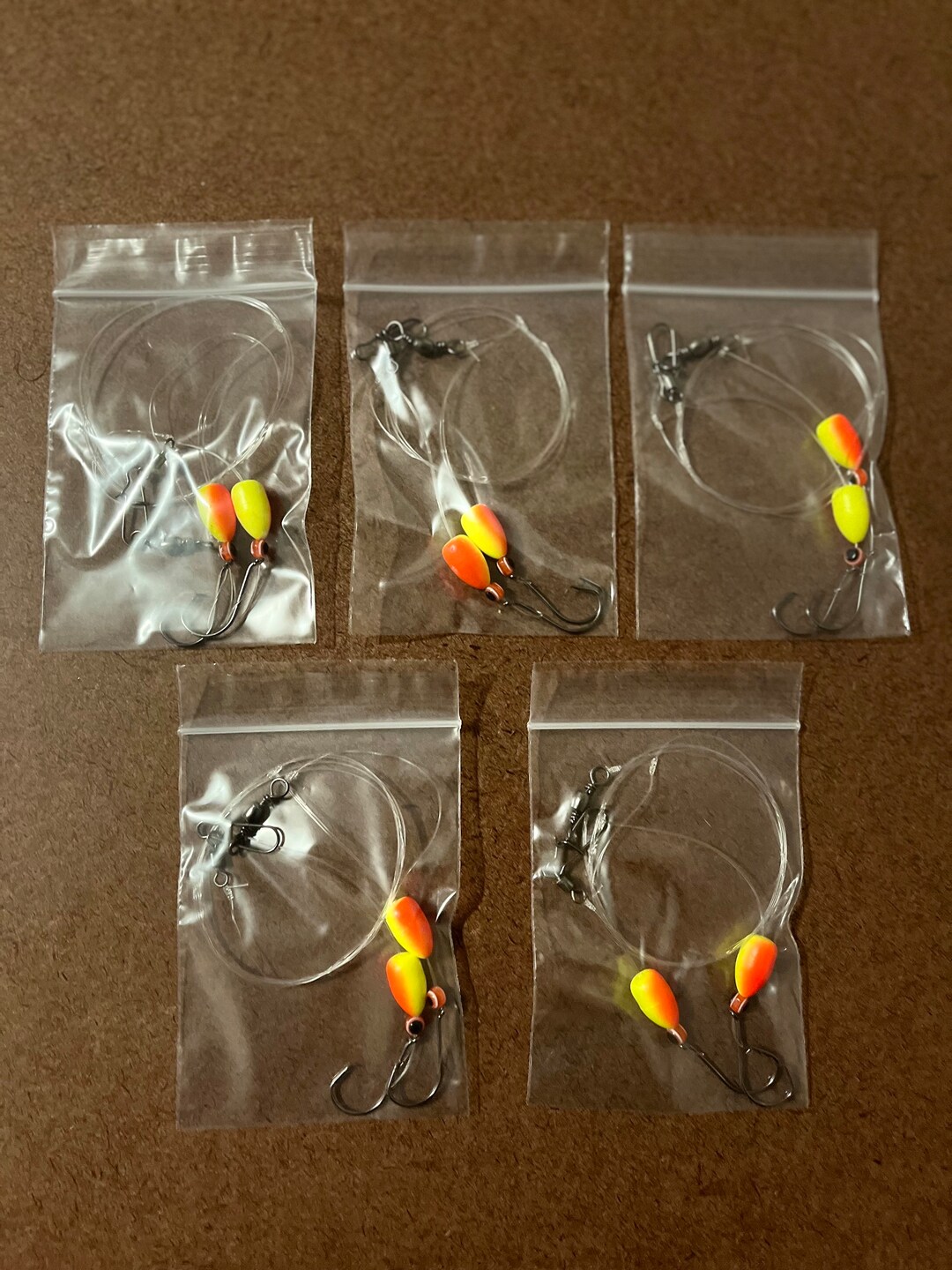 Whiting Surf/pier Fishing Rigs 25LB Clear Mono 1/0 Circle Hooks - Etsy