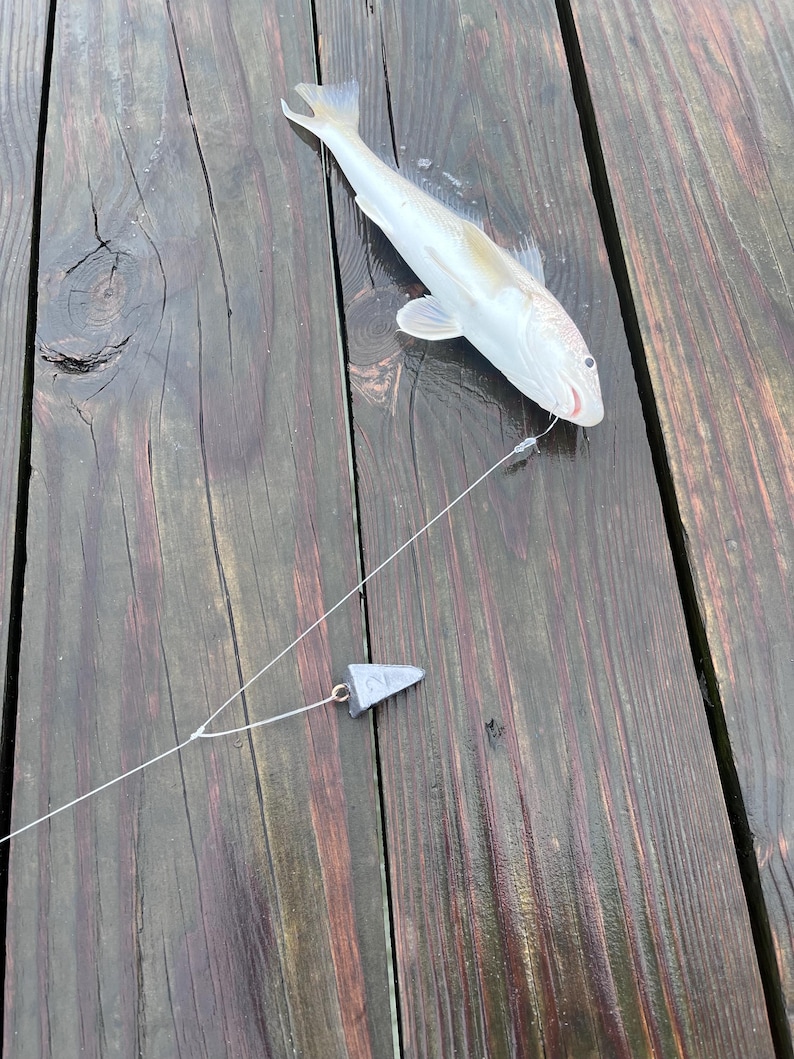 3 Pack Modified Whiting Fishing Rigs - 30LB Clear Berkley Mono ...