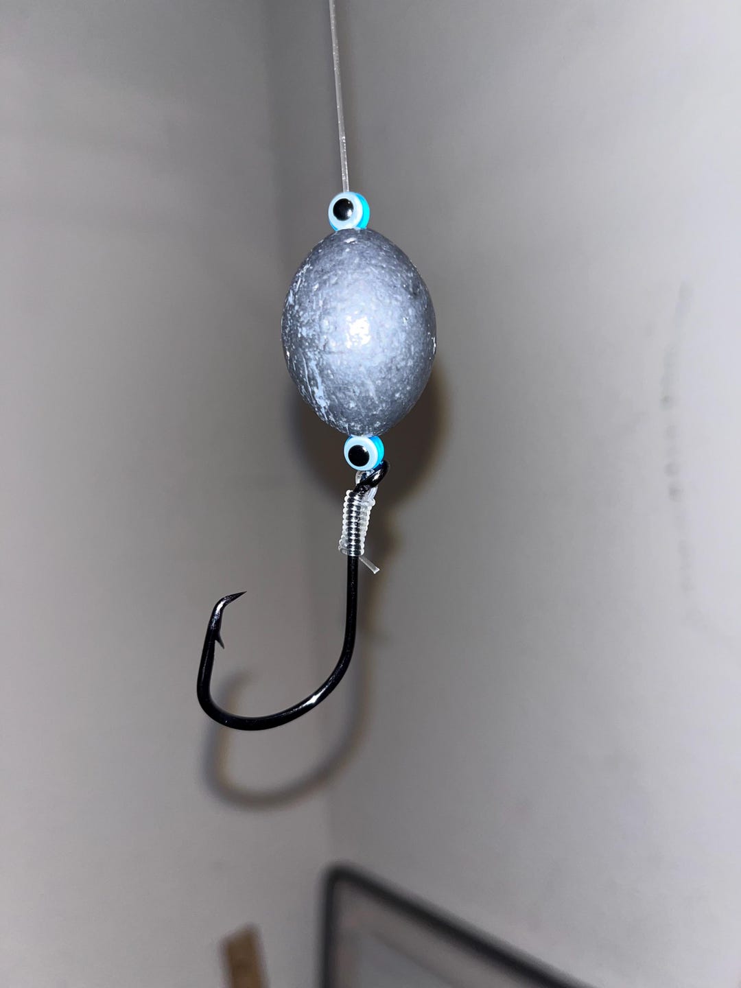 5 Pack Deep Sea Snapper Rigs 100LB Sufix Mono Leader Snelled 6/0 Circle Hook 6oz Egg Weight ...