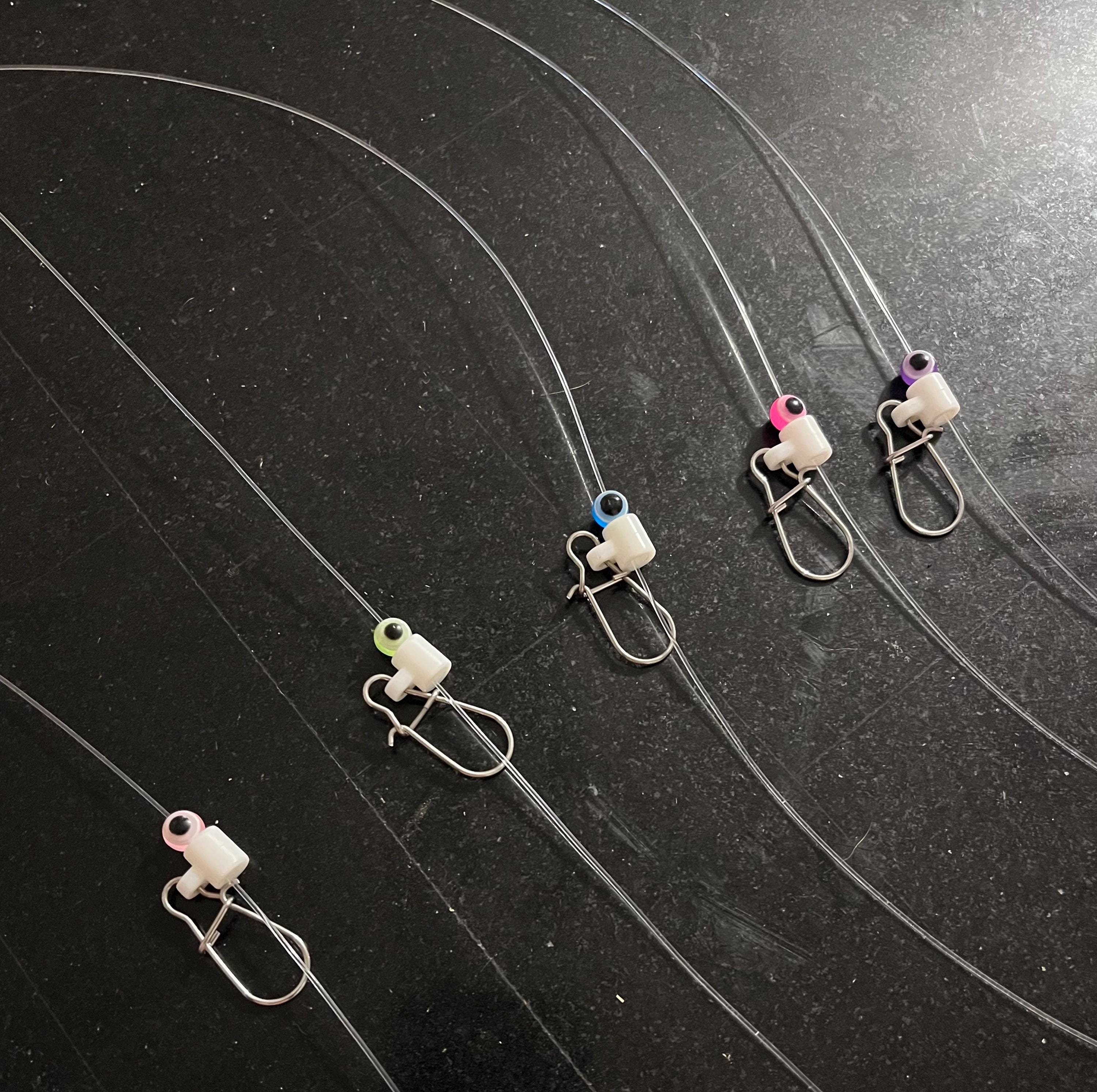 Cannonball Red/black Drum Fishing Rigs 100LB Mono Snelled 6/0 Circle ...