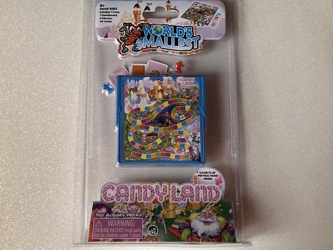 1:6 Scale World's Smallest CANDYLAND Board Game Dollhouse Miniature ...