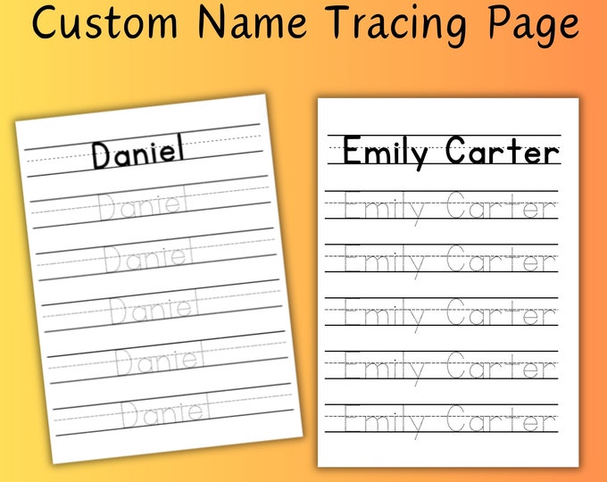 Name Trace Worksheet, Handwriting Practice, Printable for Pre Schoolers ...