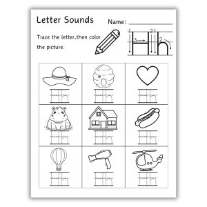 Printable Alphabet Letter Sounds Worksheets Set | Preschool-kdg Phonics ...