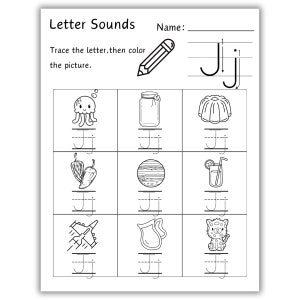 Printable Alphabet Letter Sounds Worksheets Set | Preschool-kdg Phonics ...
