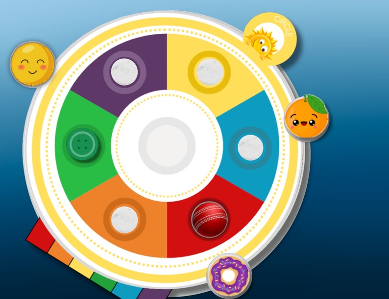 Shapes & Colors Matching Worksheets-printable Preschool Learning Games ...