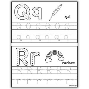 26 ABC Tracing Worksheet for Kids - Letters A to Z - Printable ...
