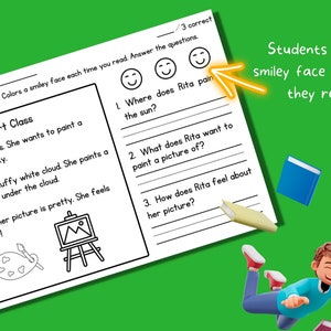 First Grade Reading Worksheets/comprehension Passages/homeschool ...