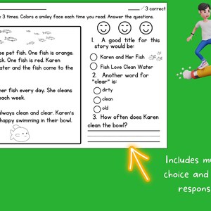 First Grade Reading Worksheets/comprehension Passages/homeschool ...