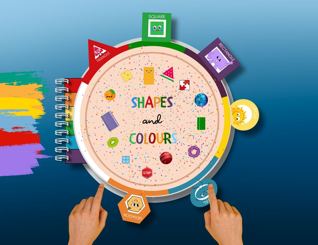 Shapes & Colors Matching Worksheets-printable Preschool Learning Games ...