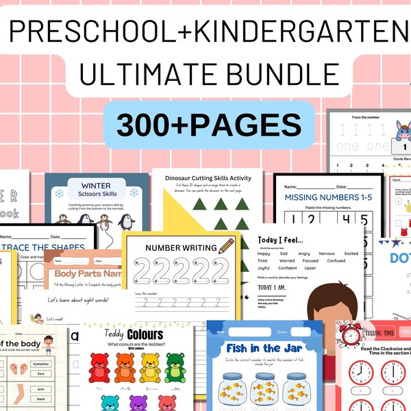 Kindergarten Learning - Etsy