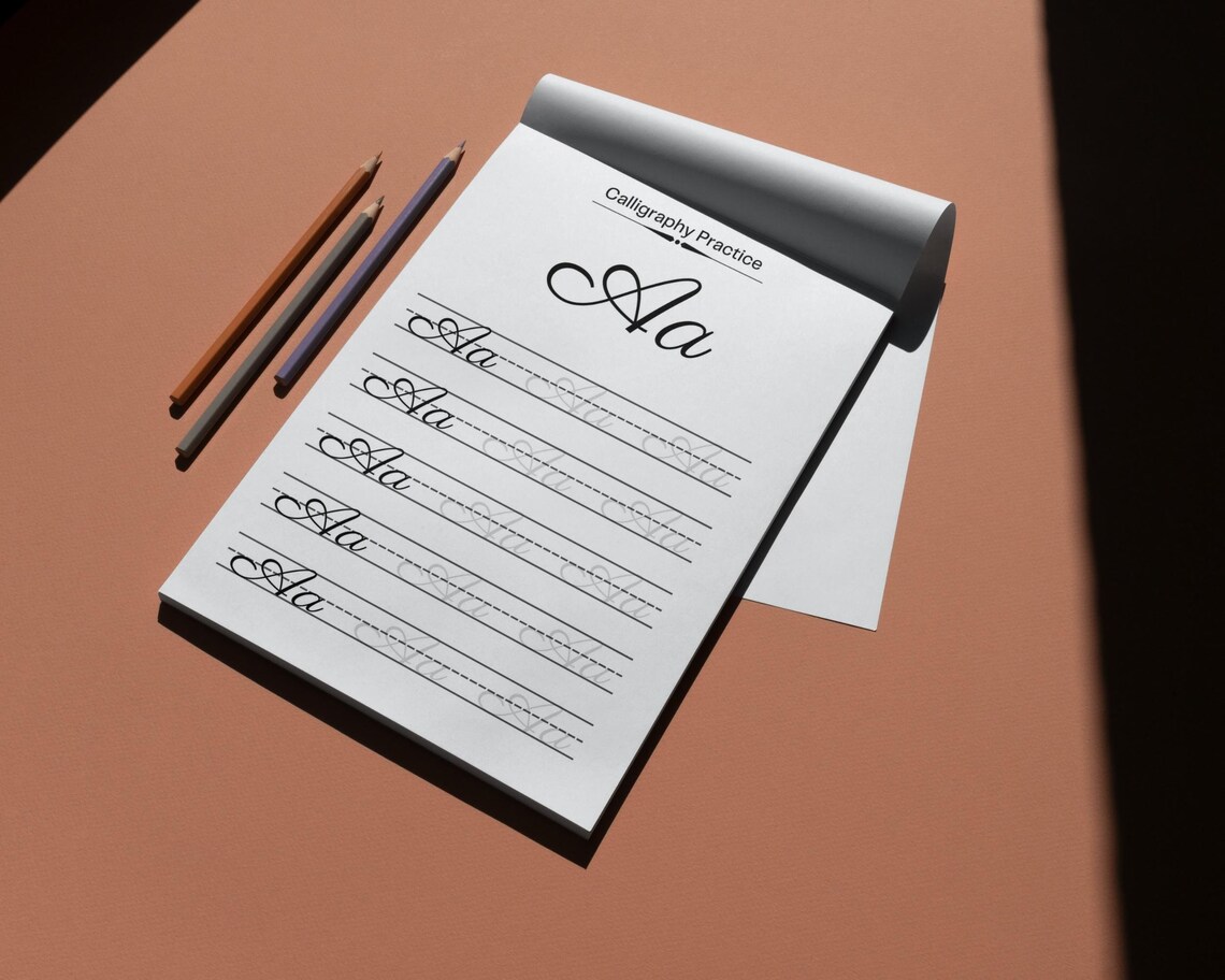 Basics of Calligraphy Practice Sheet Templates Calligraphy ...