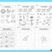Kindergarten Summer Review Printable Worksheet Bundle/educational ...