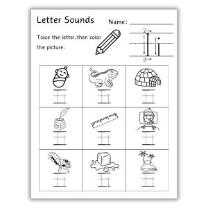 Printable Alphabet Letter Sounds Worksheets Set | Preschool-kdg Phonics ...