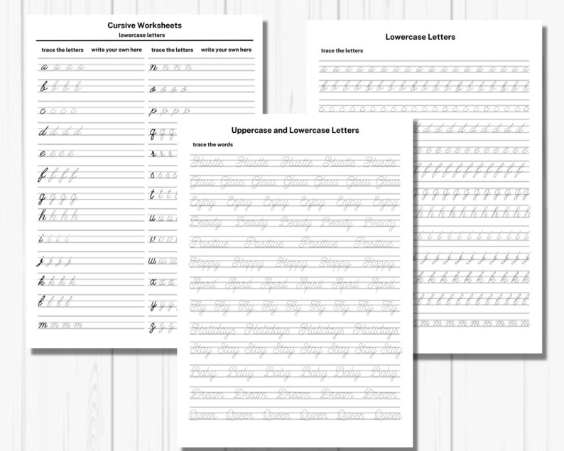 Basics of Calligraphy Practice Sheet Templates | Calligraphy Printable ...
