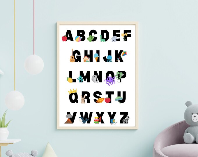 Alphabet Poster - Etsy