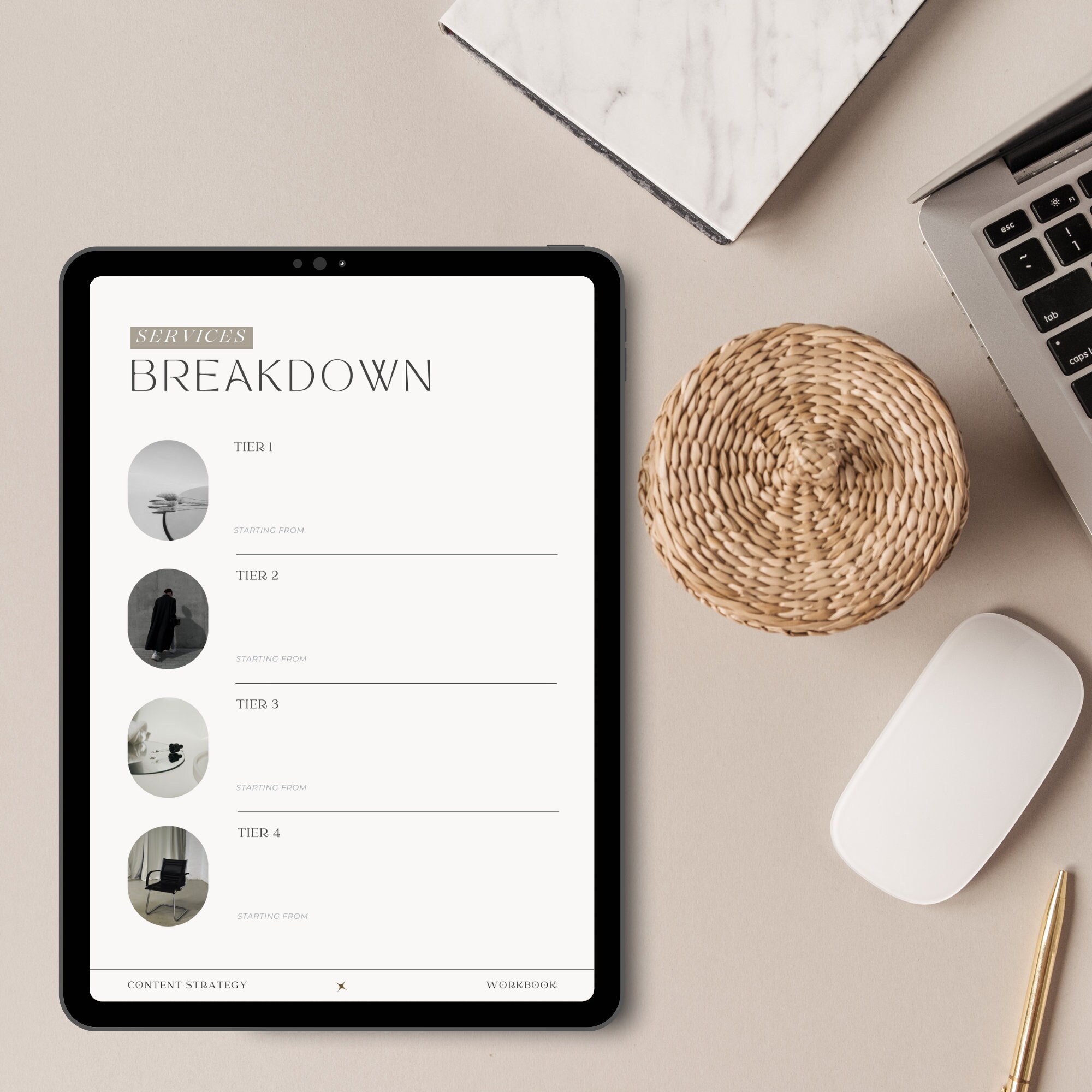 Content Strategy Mindfulness Workbook Digital Download Social Media ...