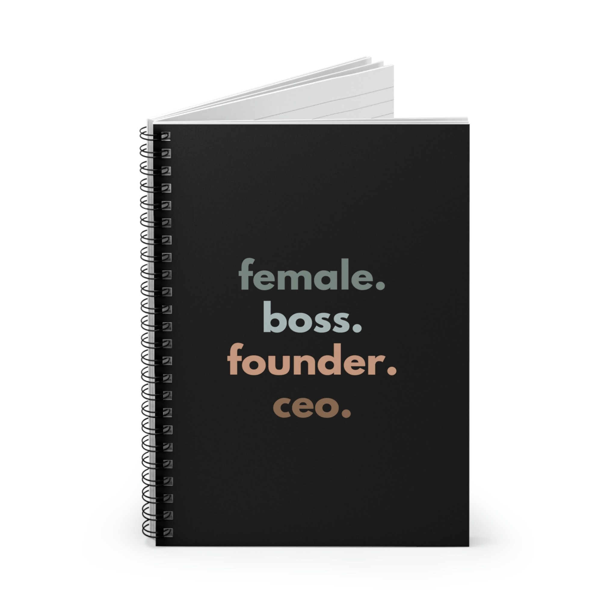 Female CEO Spiral Notebook entrepreneur Notebook, Female Boss Gift ...