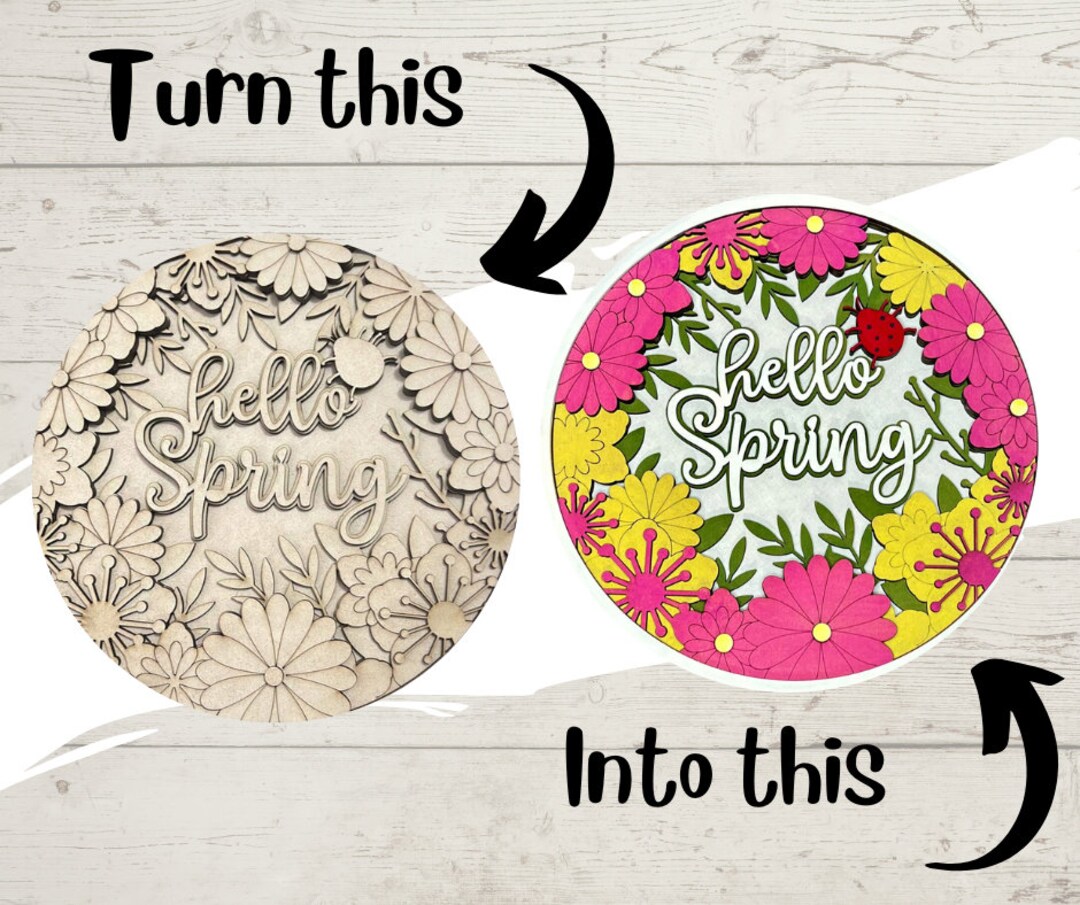 DIY, Crafts, Paint, Spring Flowers, Signs, Woodwork, DIY Centerpiece ...