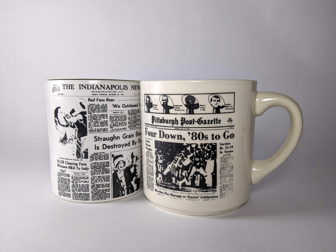 Collector Edition Sports Newspaper Mug, the Indianapolis News ...