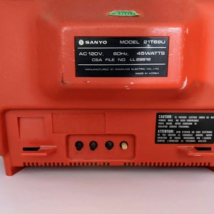 Sanyo Vintage Retro Analog TV, 1970s, Portable, Very Rare - Etsy
