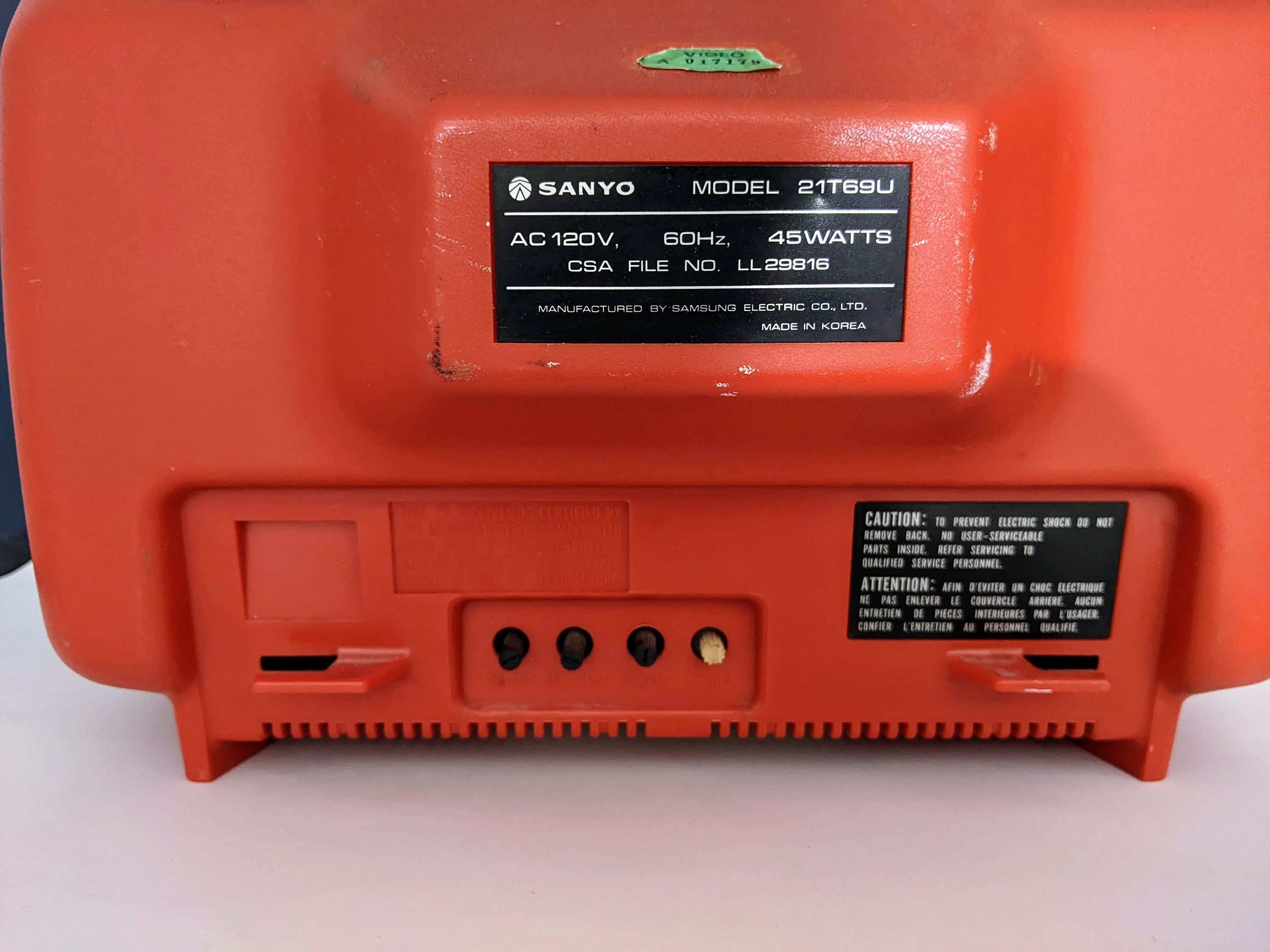 Sanyo Vintage Retro Analog TV, 1970s, Portable, Very Rare - Etsy