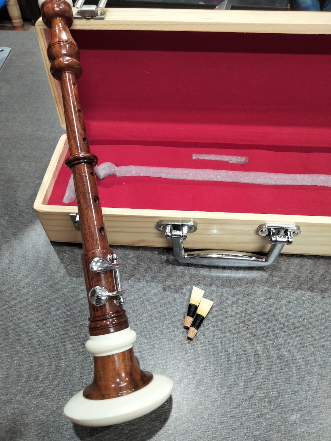 Bombard Oboe Rosewood Flute Chanter With 2 Reeds - Etsy