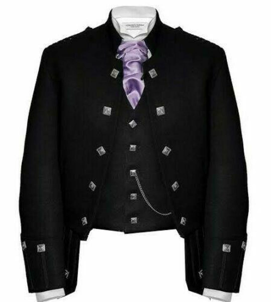 Black Sheriffmuir Jacket and Vest Scottish Men - Etsy