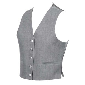 Grey Scottish Sheriffmuir Doublet Kilt Jacket With 5 Button Waistcoat ...