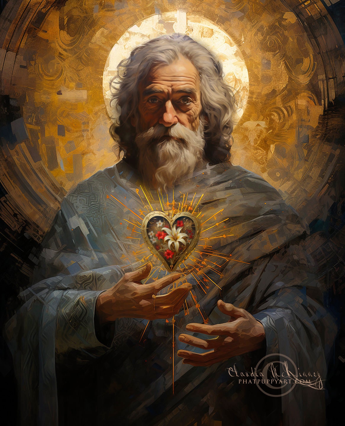 Chaste Heart of Saint Joseph | Sacred Art Decor | Religious Gift | 16 X ...