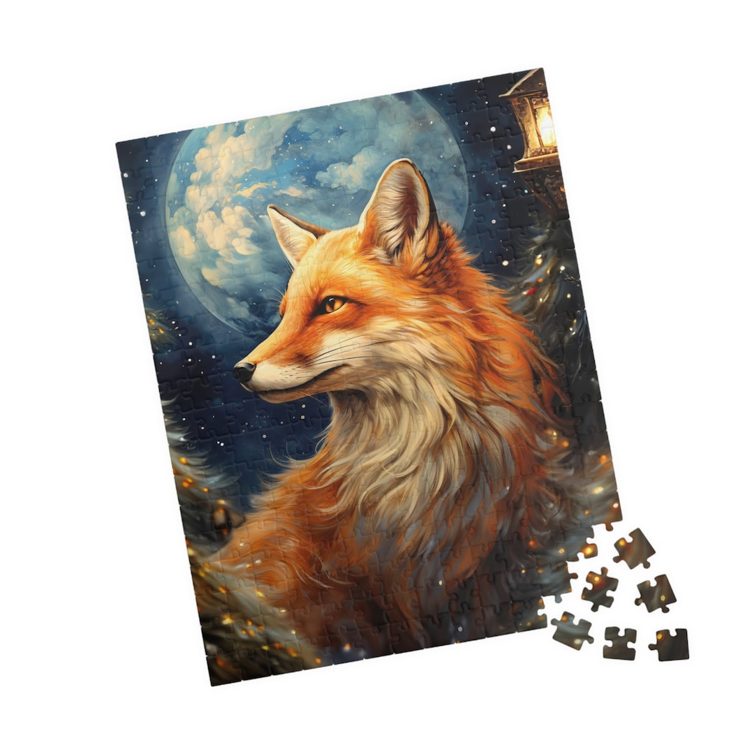 Fox Moon Jigsaw Puzzle 110, 252, 500, 1014-piece Family Fun Activity ...